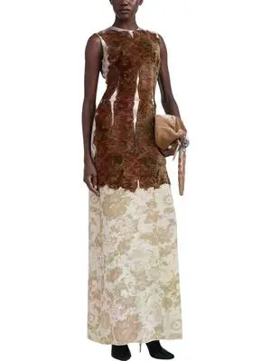 MAISON MARGIELA Tapestry Patch Jersey Maxi Dress