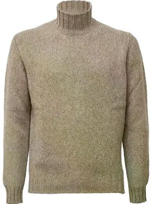 Fedeli Chunky-knit High-neck Sweater - Neutrals