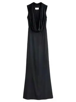 MAISON MARGIELA Cowl-neck Maxi Dress - Black