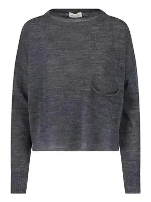 MA'RY'YA Pocket-detail Sweater - Grey