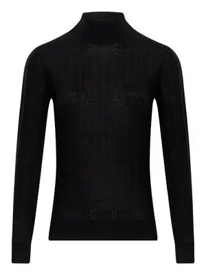 Tagliatore Ribbed-knit Roll-neck Sweater - Black