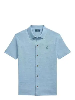 Polo Ralph Lauren Logo-embroidered Short-sleeve Shirt - Blue