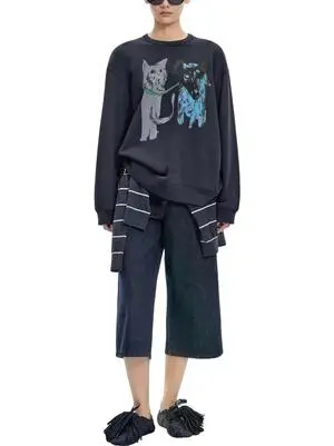 JNBY Graphic-print Sweatshirt - Grey