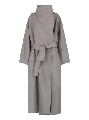 THE FRANKIE SHOP Leroy Reversible Funnel-neck Coat - Neutrals