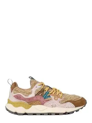 FLOWER MOUNTAIN Yamano 3 Suede Sneakers Neutrals
