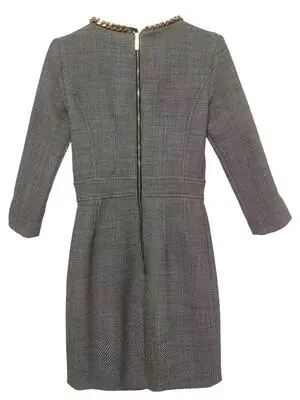 Elisabetta Franchi Chain-detail Mini Dress - Grey