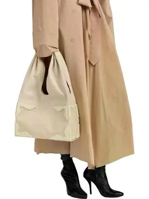 MAISON MARGIELA Medium Box Leather Tote Bag - Neutrals