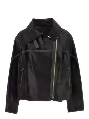 DESA 1972 Zip-fastening Biker Jacket - Brown