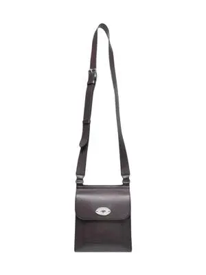 Mulberry Small Antony Postman's-lock Grained-leather Messenger Bag Brown