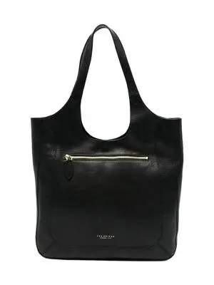 THE BRIDGE Zip-pocket Shoulder Bag Black