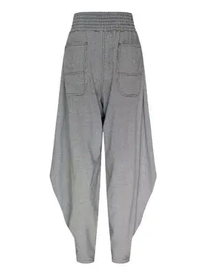 Comme Des Garçons Houndstooth-pattern Wide-leg Trousers - Black