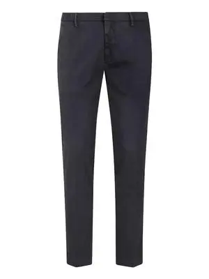 ENTRE AMIS Straight-leg Chino Trousers - Blue