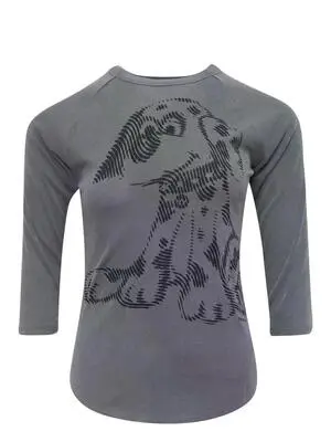 OPEN YY Dalmatian Doodle-print T-shirt - Grey