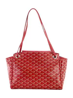 Goyard Rouette Bag Coated Canvas Pm Shoulder Bag - Red