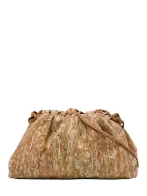 Bottega Veneta 2012-2026 Cork The Mini Pouch Crossbody Bag - Brown