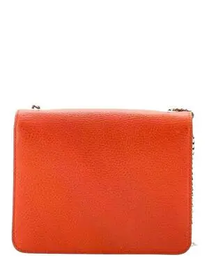 Gucci Interlocking Leather Small Shoulder Bag Orange
