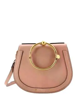 Chloé Nile Leather Medium Crossbody Bag - Neutrals