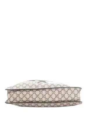 Gucci Convertible Soft Open Printed Gg Coated Canvas Tall Tote Bag - Brown