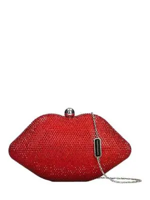 TWENTY FOURHAITCH Ylenor Crystal-embellished Crossbody Bag - Red