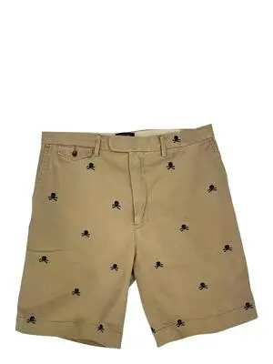 Ralph Lauren Skull-embroidered Shorts - Neutrals
