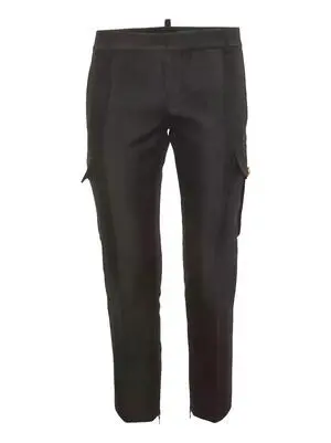 Dsquared2 Satin-trim Cargo Pants - Black