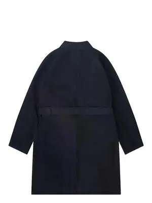 Comme Des Garçons Belted Car Coat - Blue