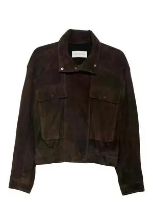 Nour Hammour Quincy Suede Jacket - Brown