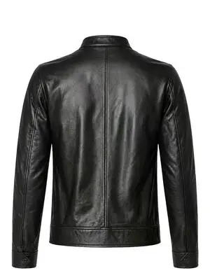 Dolce & Gabbana Zip-up Leather Jacket - Black