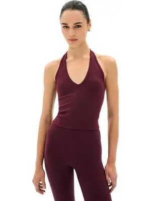 Splits59 June Rib Halter Dark Cherry
