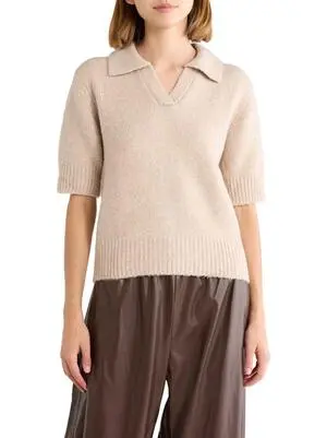 WAYF Shiloh Polo Sweater
