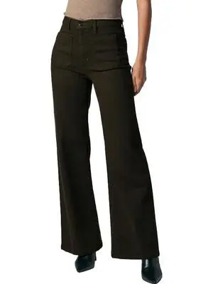 Joe's Jeans The Mia Patch Pocket High Waist Wide Leg Jeans - Olive