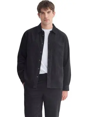 Everlane Pinwale Corduroy Shirt - Black