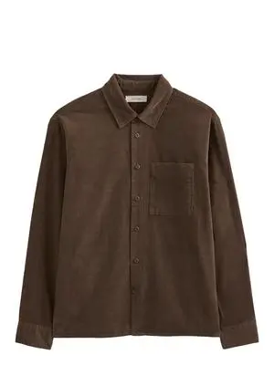 Everlane Pinwale Corduroy Shirt - Deep Taupe