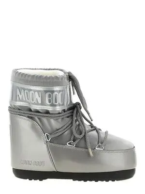 Moon Boot Icon Low Glance' Ankle Boots - Silver
