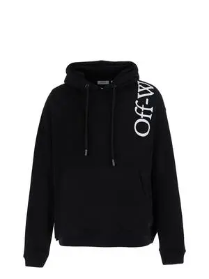 Off-White Sweatshirt Vertical Bookish With Black Cotton Logo - Multicolor