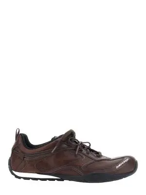 Balenciaga Radar' Brown Low Top Sneakers With Logo Patch On The Tongue In Leather For - Multicolor
