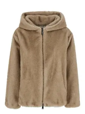P.a.r.o.s.h Beige Jacket With Front Closure And Long Sleeves In Fabric. Color Beige. Women - Cream
