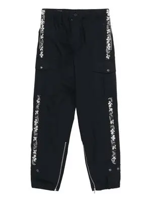 Dries Van Noten Pebb Gd Emb 1146 M.w.pants Nav - Blue