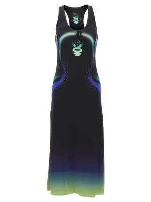 Casablanca Sporchid Slinky Midi Dress - Multicolor