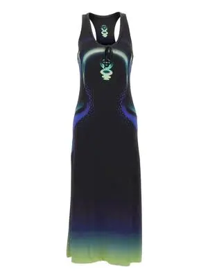 Casablanca Sporchid Slinky Midi Dress - Multicolor
