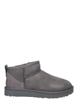 UGG Ankle Boots "classic Ultra Mini" Gray
