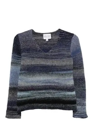 NEERA 20.52 V Neck Sweater Blue