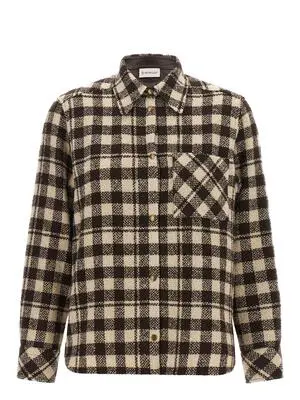 Moncler Checked Shirt - Brown