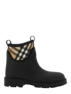 Burberry Marsh Stamp' Ankle Boots - Black
