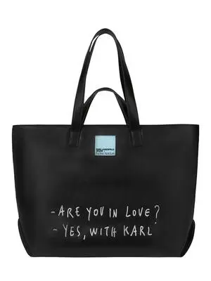 Karl Lagerfeld Klj X Pietro Terzini Extra-large Tote Bag Black
