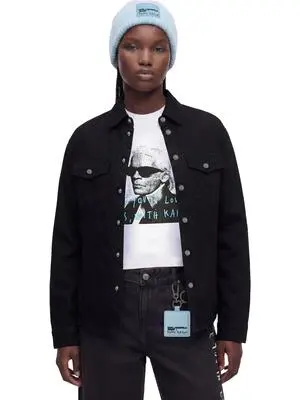 Karl Lagerfeld Klj X Pietro Terzini Boxy Overshirt - Black