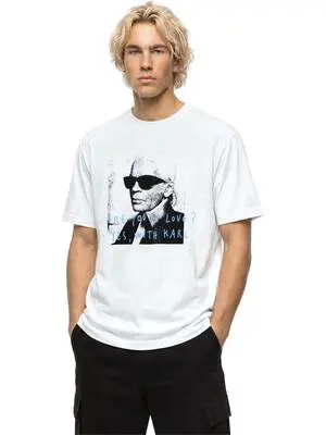 Karl Lagerfeld Klj X Pietro Terzini Relaxed Karl T-shirt - White