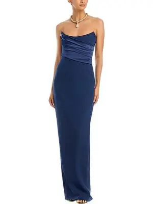 SAU LEE Louisa Gown - Navy