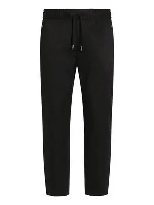 Dolce & Gabbana Stretch Cotton Jogging Pants With Tag - Black