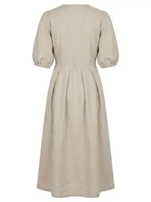 LEMUSE Neutrals Bonnie - Linen Dress -